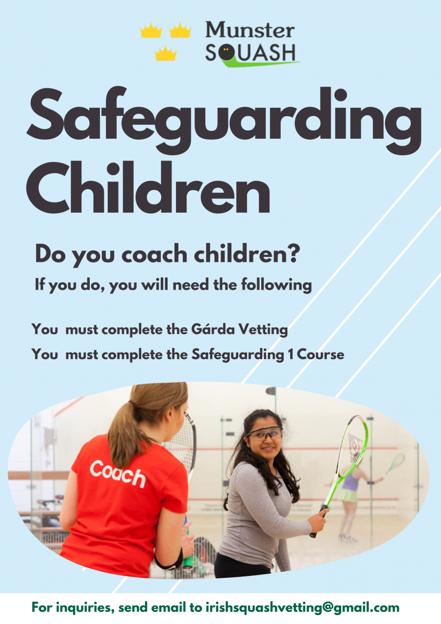 Safeguarding Children – Munster Squash
